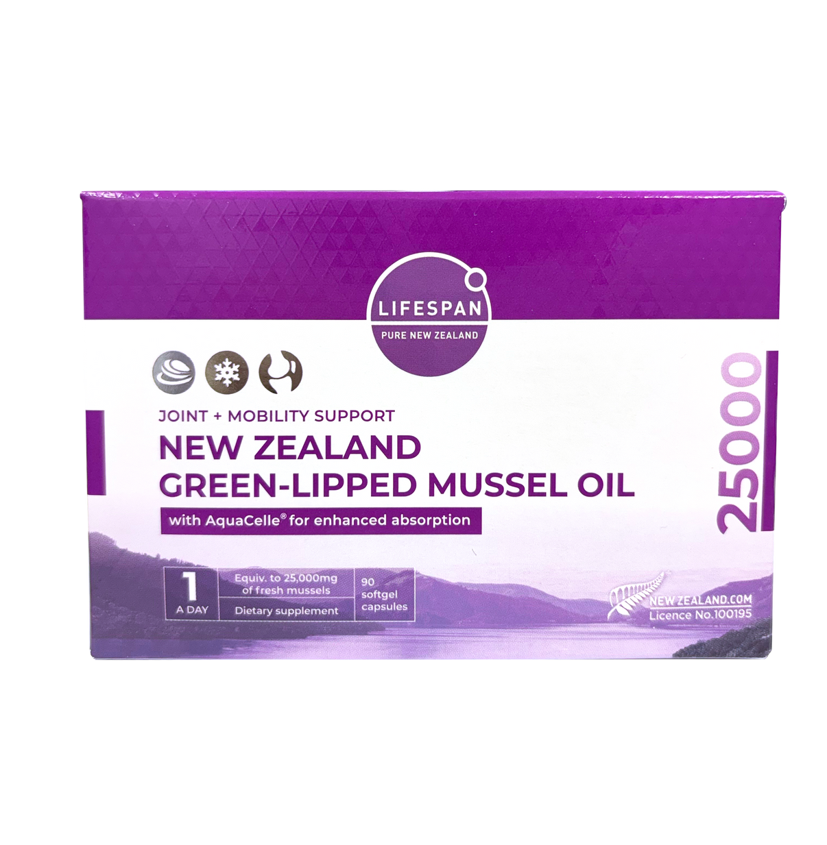New Zealand Green-Lipped Mussel Oil 25,000 with Vitamin D – Lifespan
